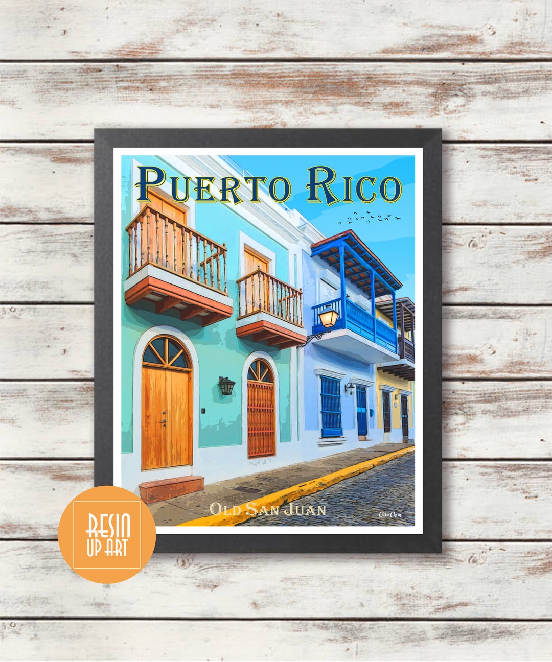 Puerto Rico Travel Poster Puerto Rico Print Printed Poster Home Decor ...