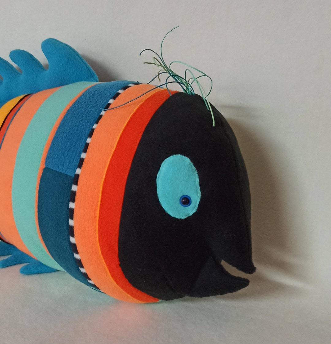 Very Large Colorful Fish, Plush Toy or Pillow - Etsy