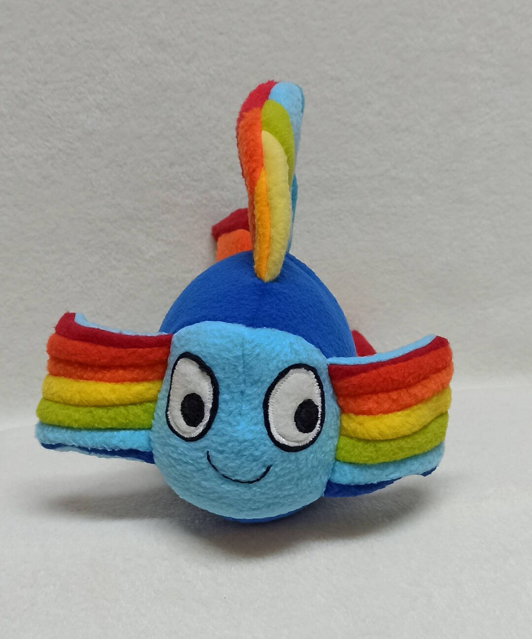 Blue Rainbow Fish, Plush Toy - Etsy