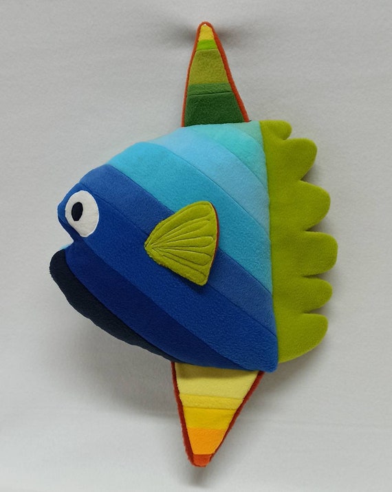 Rainbow Sunfish Plush Toy - Etsy