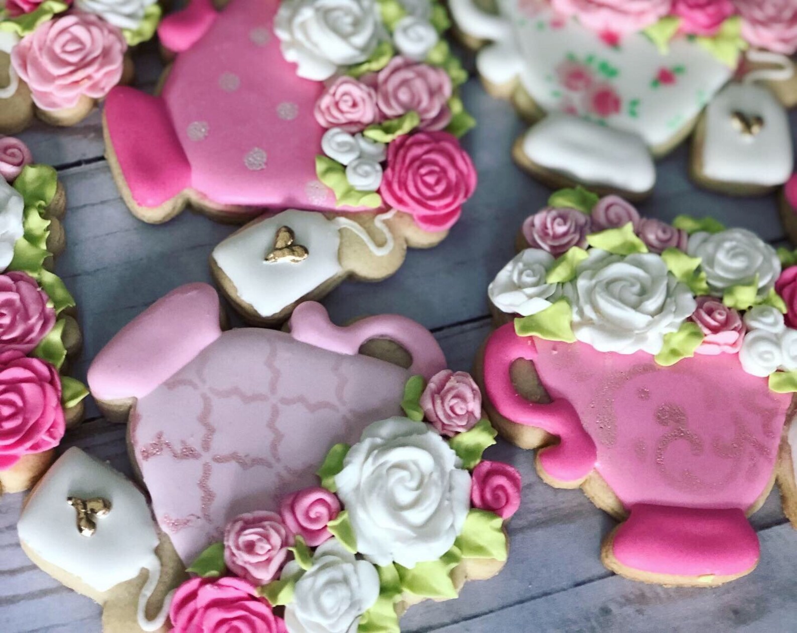 Tea Party Theme Set Cookies - Etsy