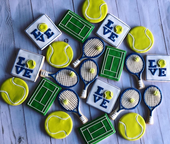 Tennis Theme Cookies - Etsy