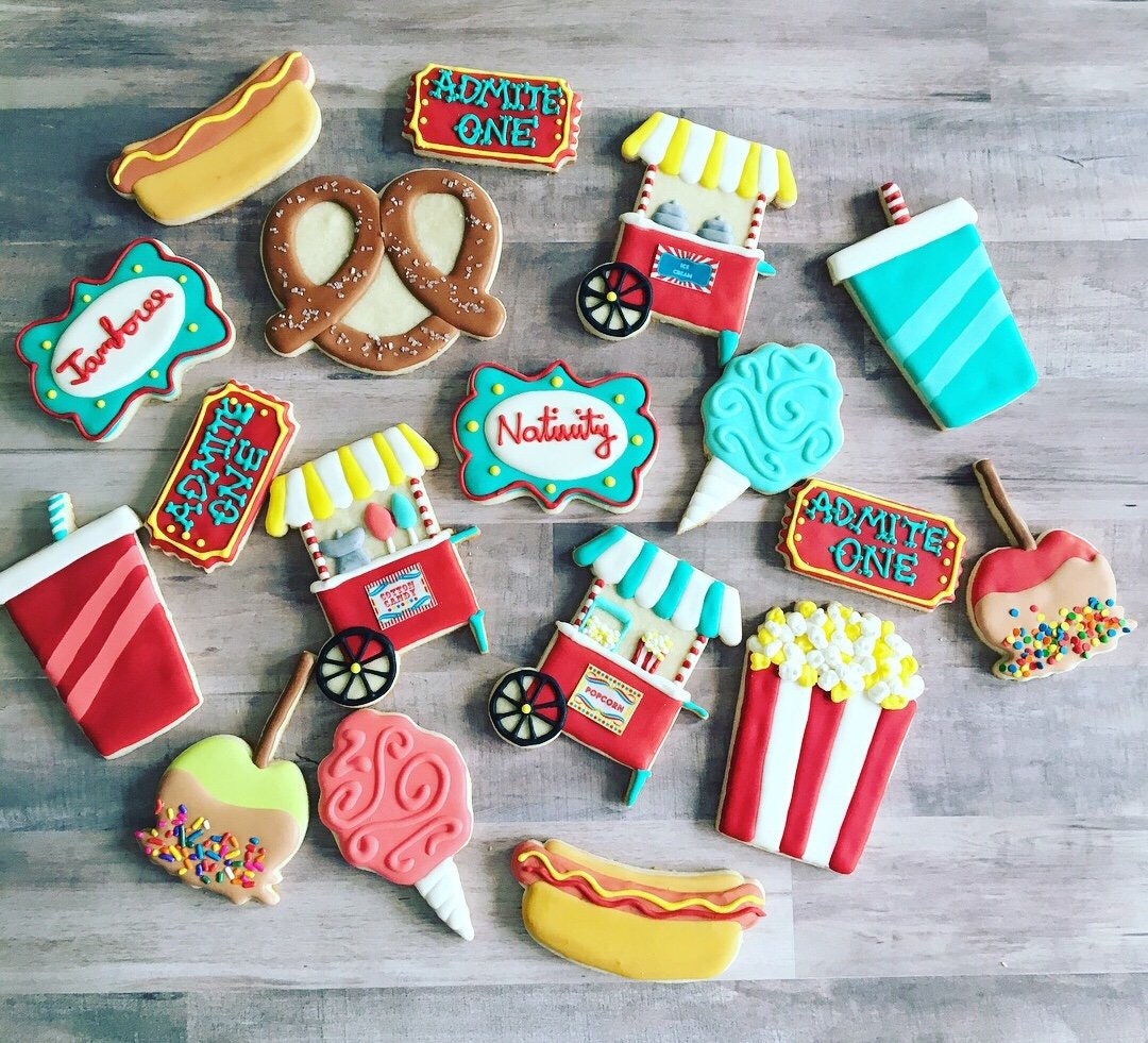 Carnival Theme Set Cookies - Etsy