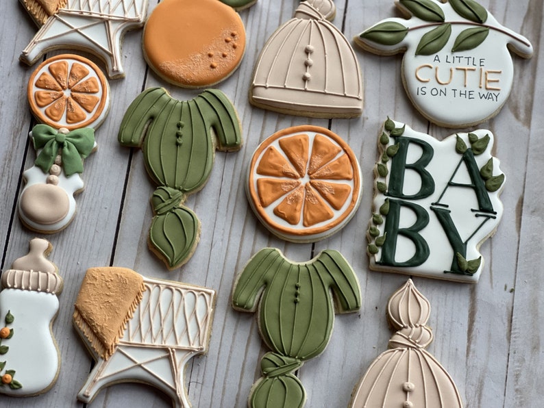 Little Cutie Baby Shower Set Cookies - Etsy