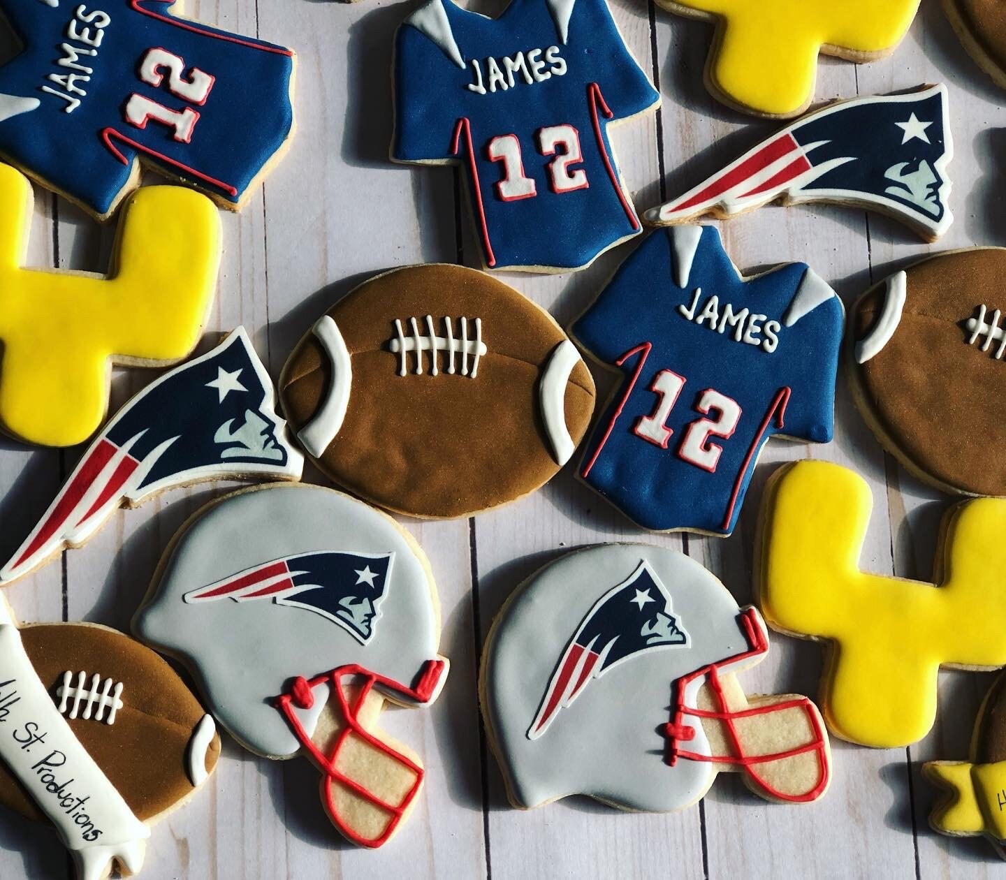 Football theme cookies | Etsy