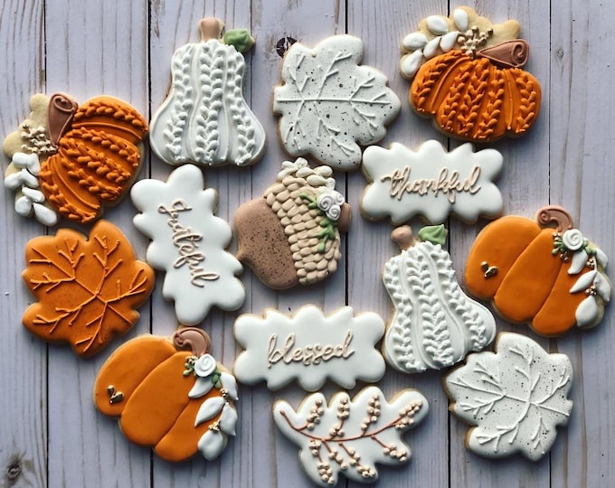 Give Thanks Cookies Set-1 Dozen - Etsy Canada