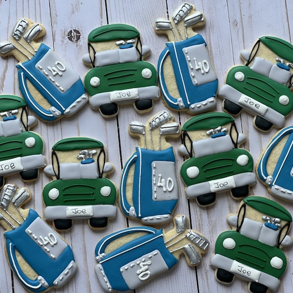 Golf Themed Cookies - Etsy
