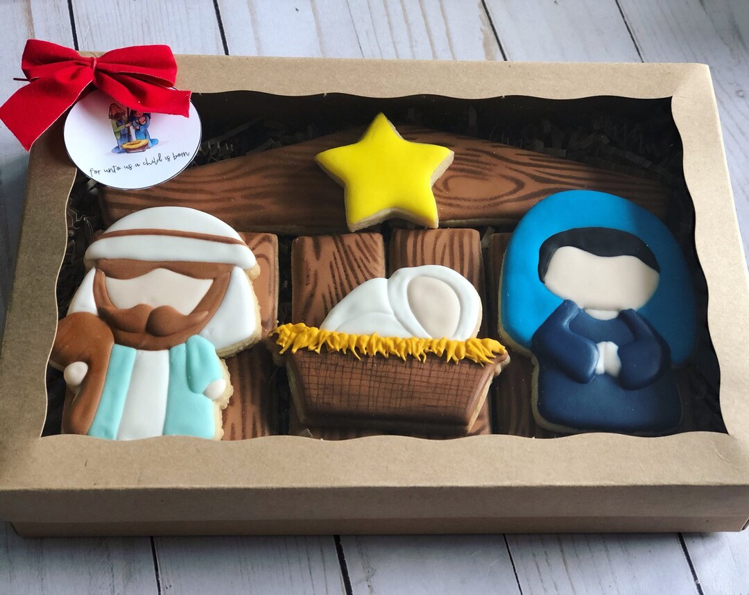 Nativity Christmas Cookies Set - Etsy