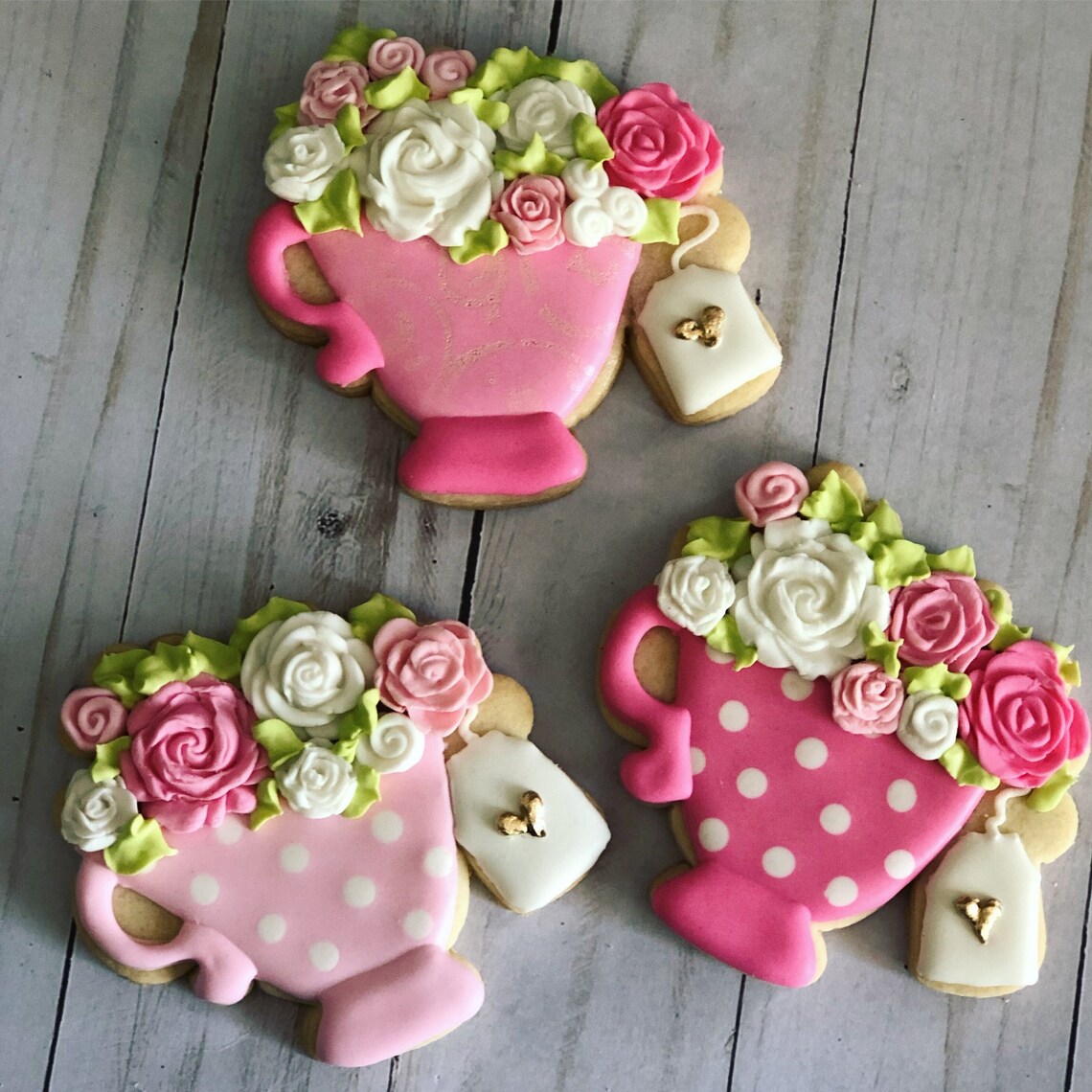 Tea Party Theme Set Cookies - Etsy