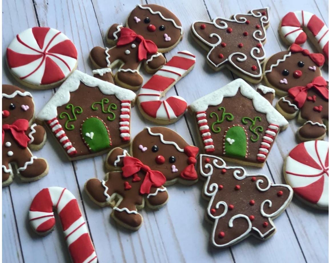 Gingerbread Christmas Cookies - Etsy