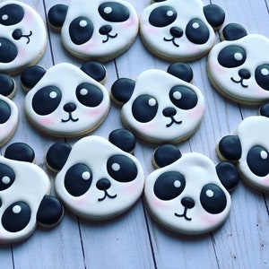 Panda Theme Cookies - Etsy
