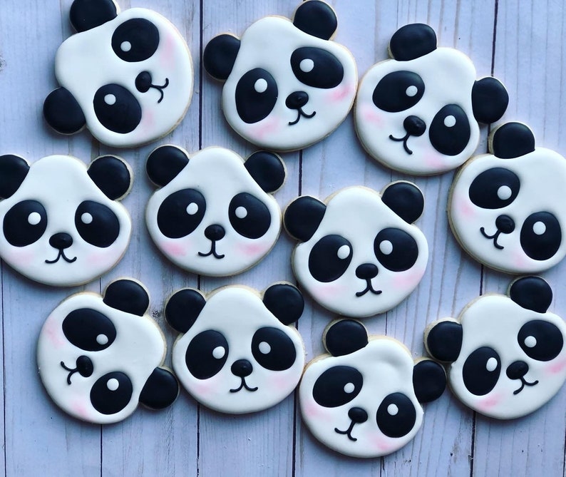 Panda Theme Cookies - Etsy
