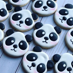 Panda Theme Cookies - Etsy