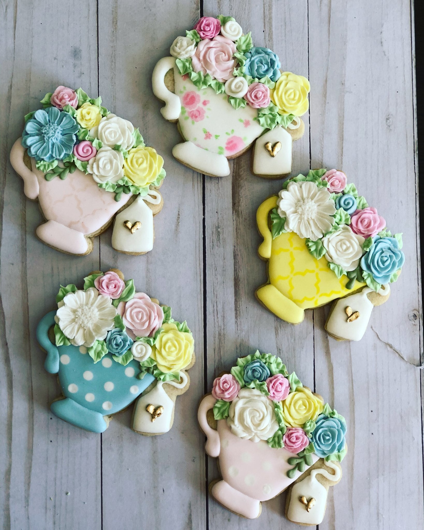 Tea Party Theme Set Cookies - Etsy
