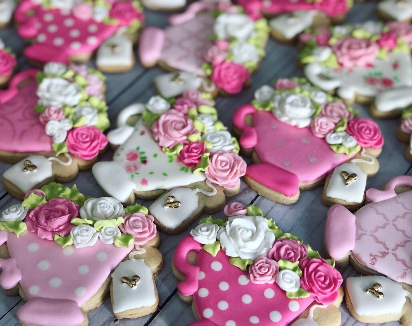 Tea Party Theme Set Cookies - Etsy