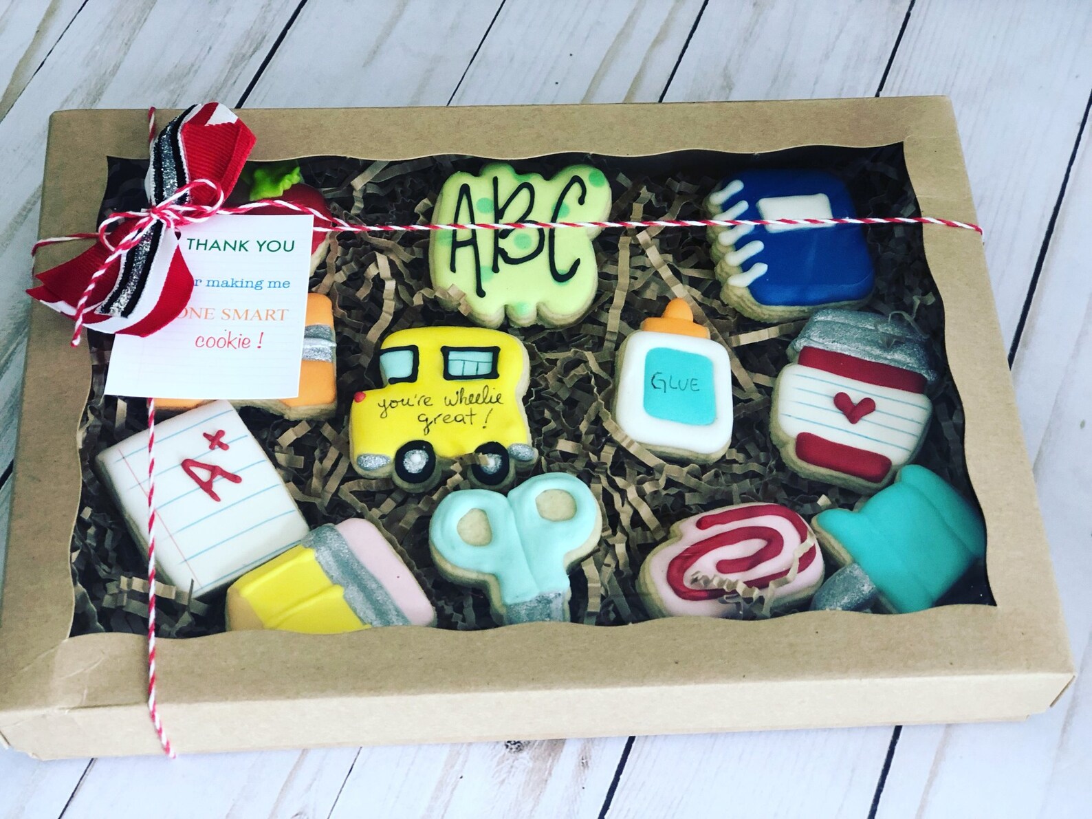12 Mini School Cookies | Etsy