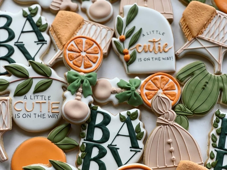 Little Cutie Baby Shower Set Cookies - Etsy