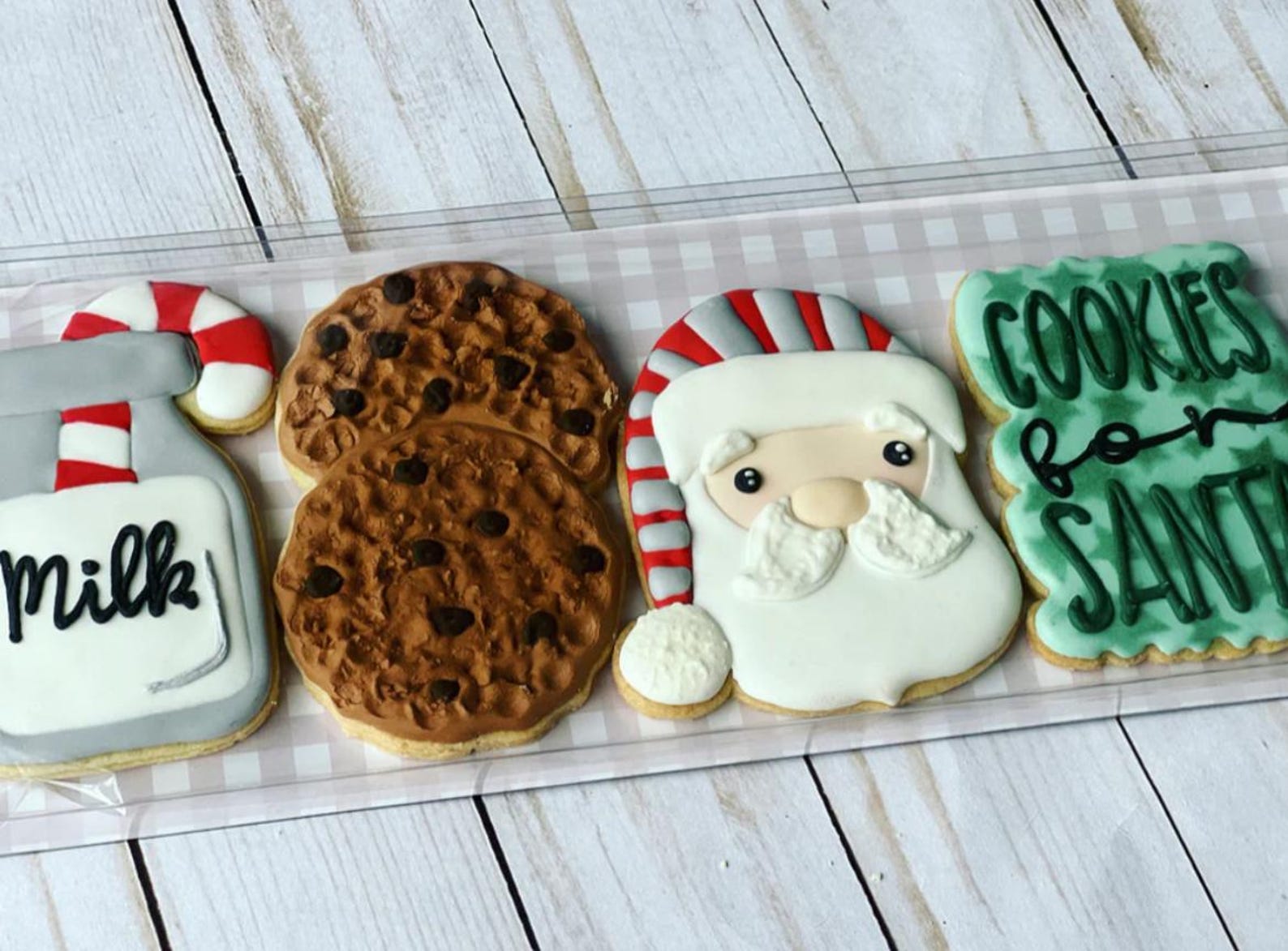 Cookies for Santa / Christmas Gift Set Cookies- 4 COOKIES - Etsy