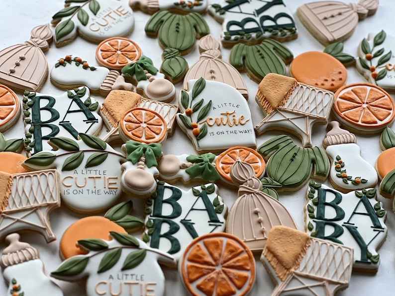 Little Cutie Baby Shower Set Cookies - Etsy