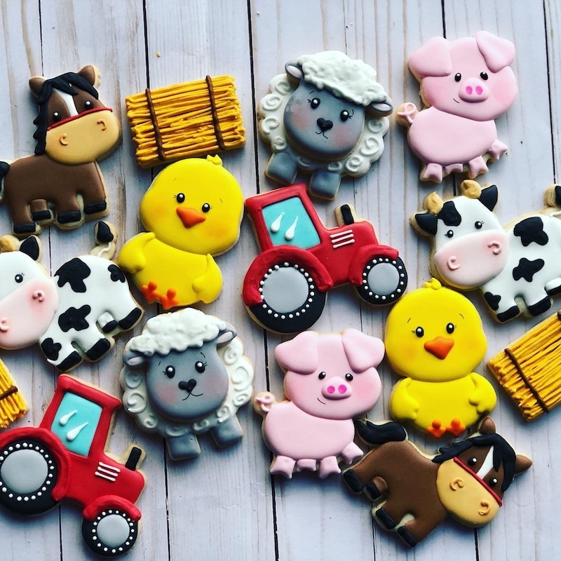 Farm Themed Sugar Cookies - Etsy