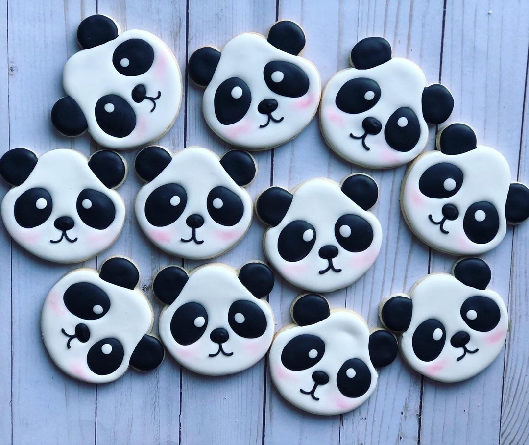 Panda Theme Cookies - Etsy