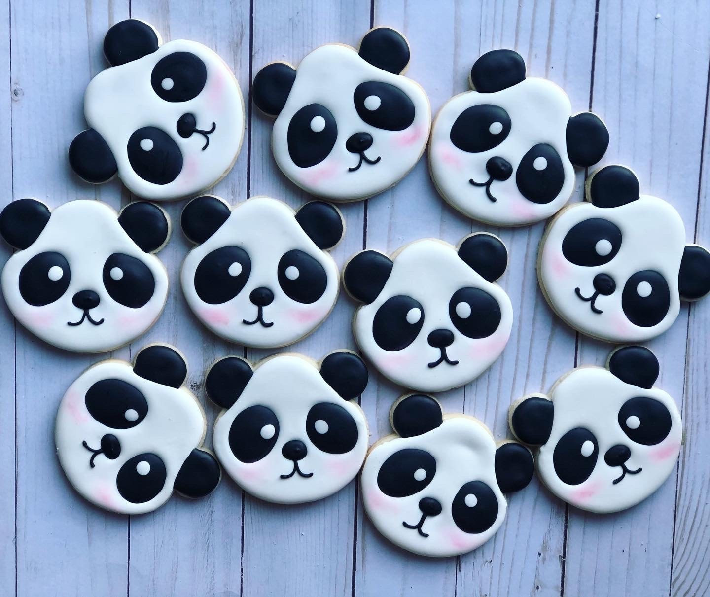 Panda theme cookies | Etsy
