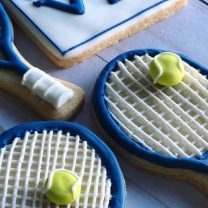 Tennis Theme Cookies - Etsy