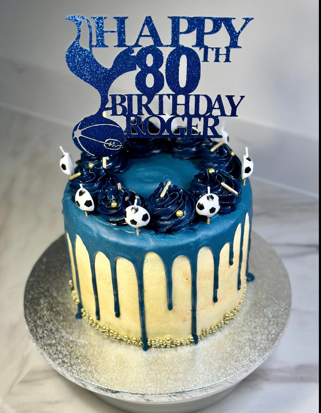 Spurs Personalised Cake Topper - Etsy UK
