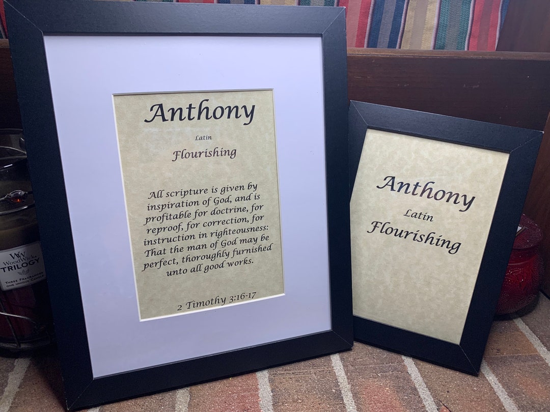 Anthony - Name, Origin, With or Without King James Version Bible Verse ...