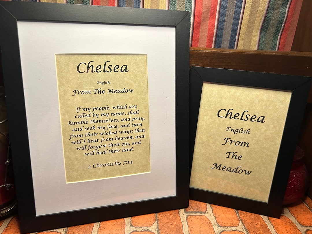 Chelsea - Name, Origin, With or Without King James Version Bible Verse ...
