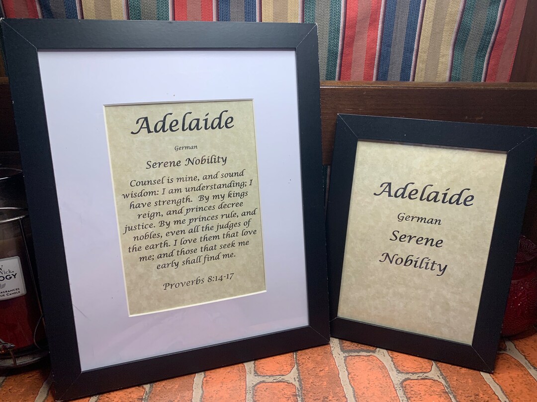 Adelaide - Name, Origin, With or Without King James Version Bible Verse ...