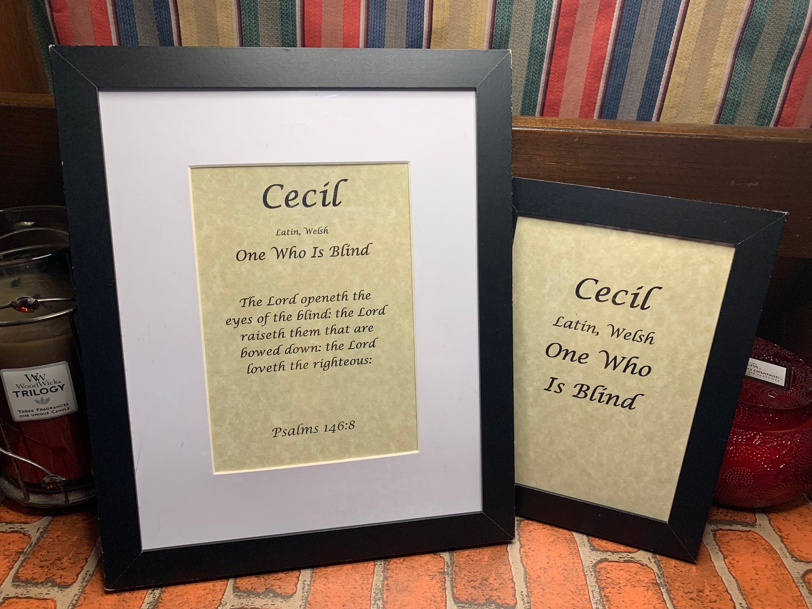 Cecil - Name, Origin, With or Without King James Version Bible Verse - Etsy