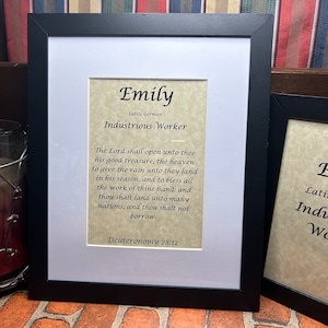Emily - Name, Origin, With or Without King James Version Bible Verse - Etsy