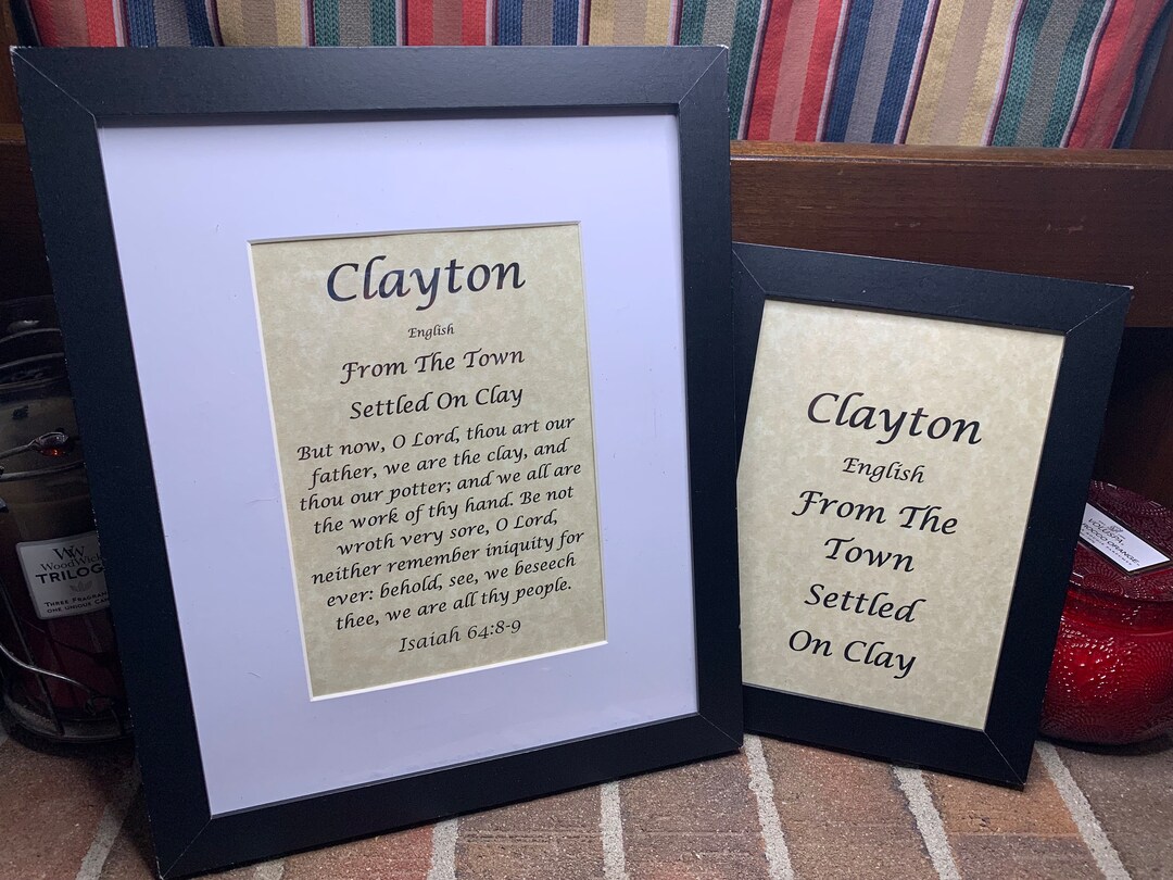 Clayton - Name, Origin, With or Without King James Version Bible Verse ...
