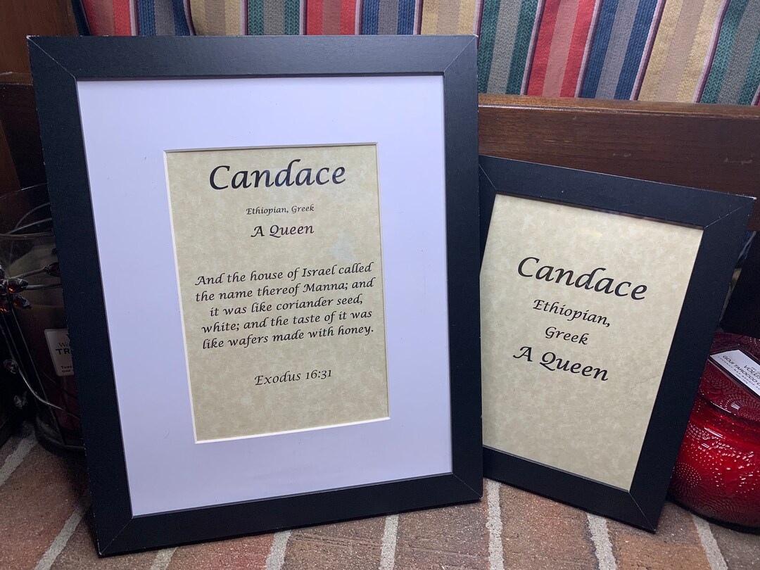 Candace - Name, Origin, With or Without King James Version Bible Verse ...