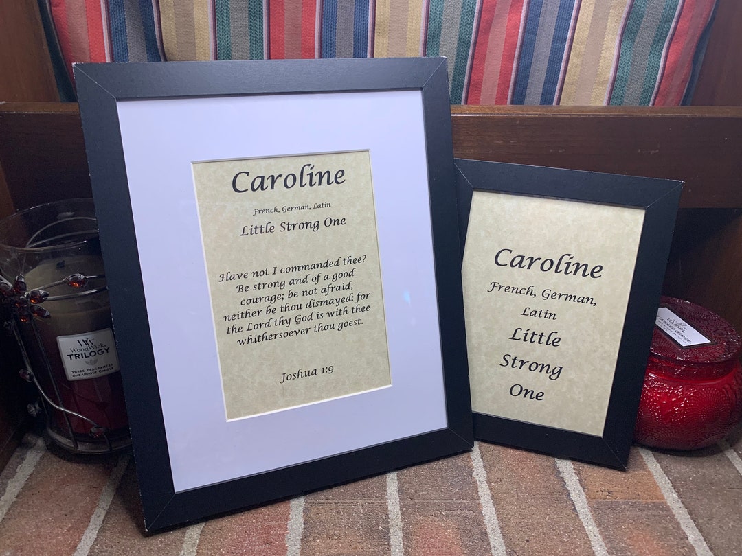Caroline - Name, Origin, With or Without King James Version Bible Verse ...