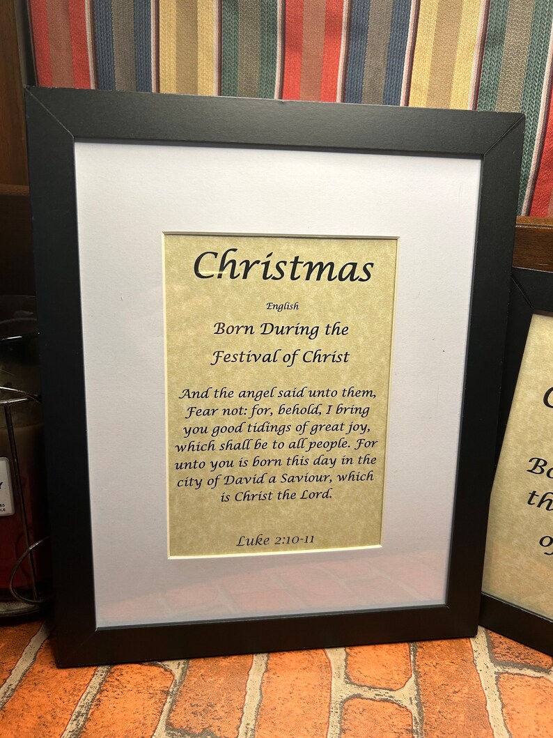 Christmas Name, Origin, With or Without King James Version Bible Verse ...