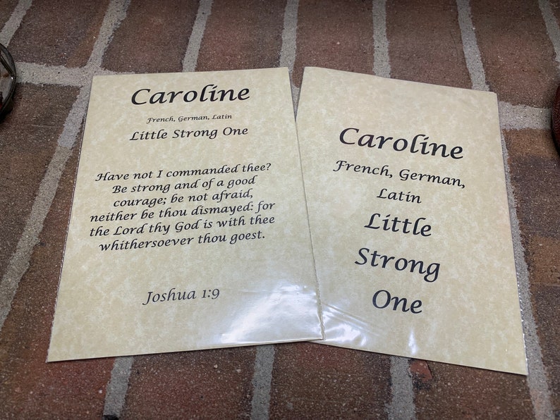 Caroline - Name, Origin, With or Without King James Version Bible Verse ...