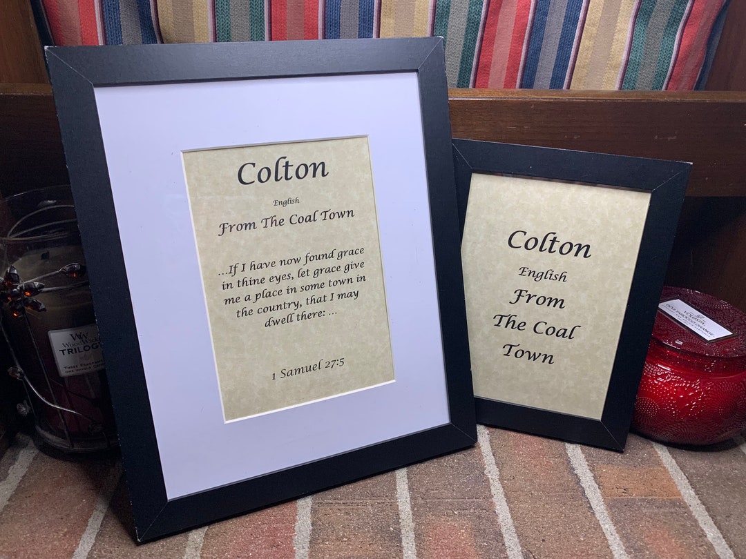 Colton - Name, Origin, With or Without King James Version Bible Verse ...