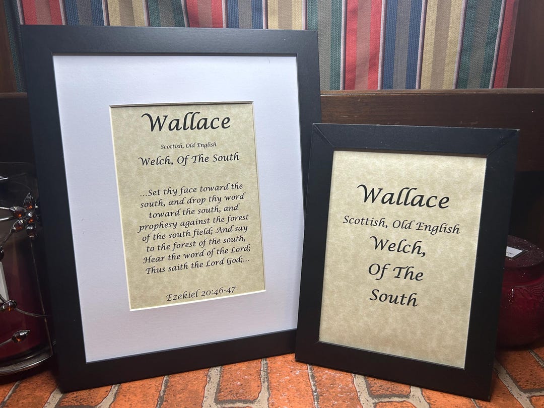 Wallace - Name, Origin, With or Without King James Version Bible Verse ...