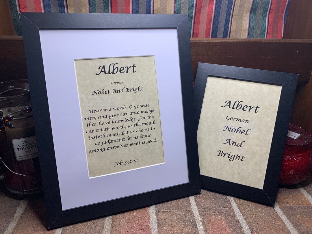 Albert - Name, Origin, With or Without King James Version Bible Verse ...