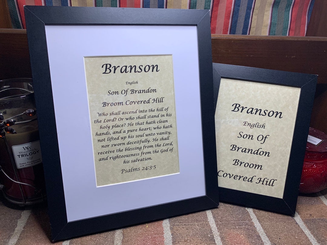 Branson - Name, Origin, With or Without King James Version Bible Verse ...