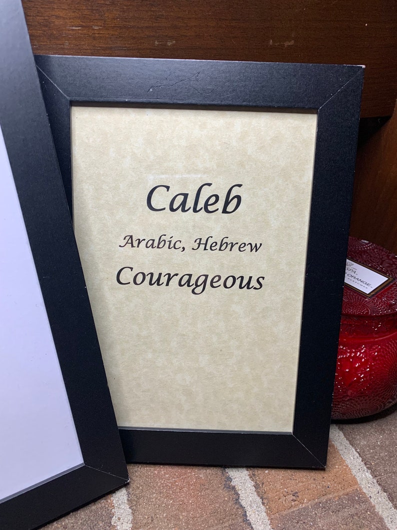 Caleb Name Origin With or Without King James Version Bible - Etsy