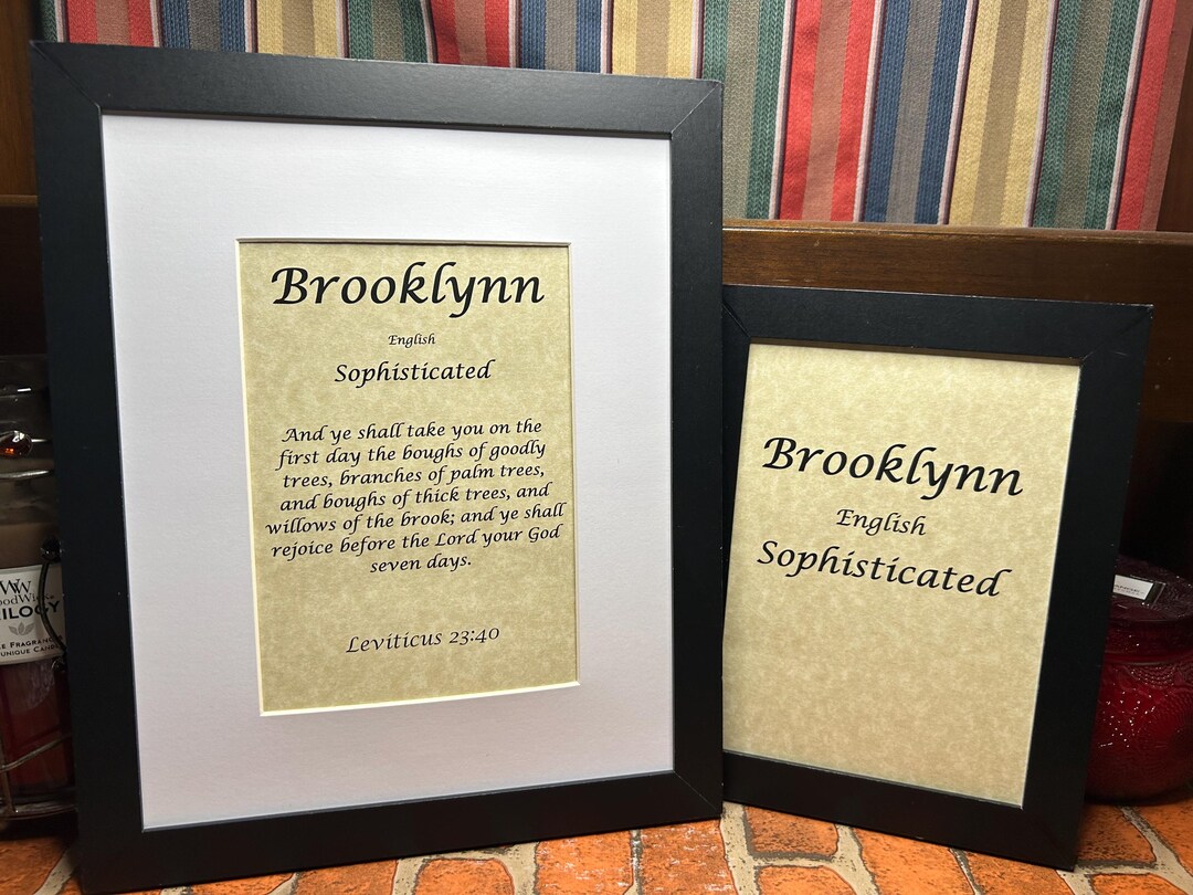 Brooklynn - Name, Origin, With or Without King James Version Bible ...
