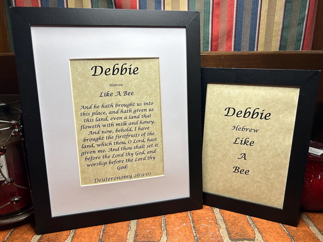 Debbie - Name, Origin, With or Without King James Version Bible Verse ...