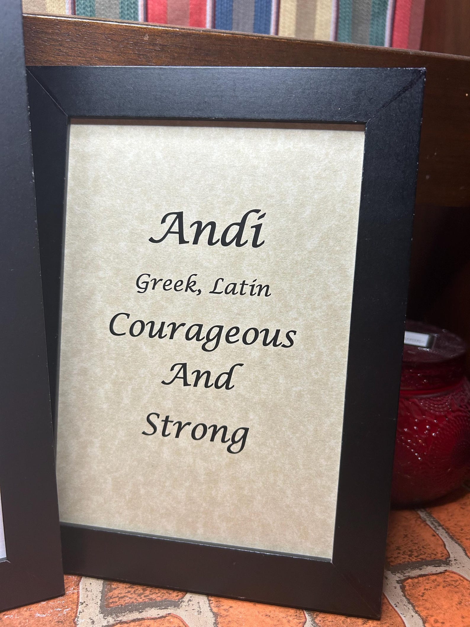 Andi - Name, Origin, With or Without King James Version Bible Verse - Etsy