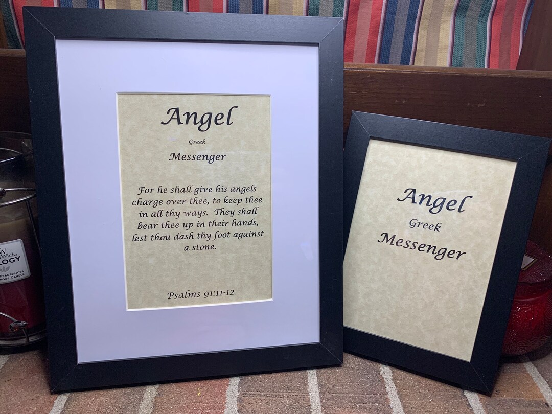 Angel - Name, Origin, With or Without King James Version Bible Verse - Etsy