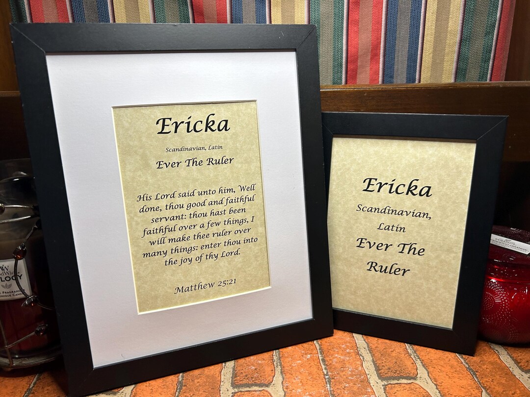 Ericka - Name, Origin, With or Without King James Version Bible Verse ...