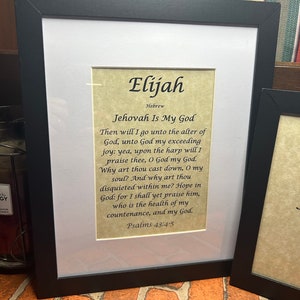 Elijah - Name, Origin, With or Without King James Version Bible Verse ...