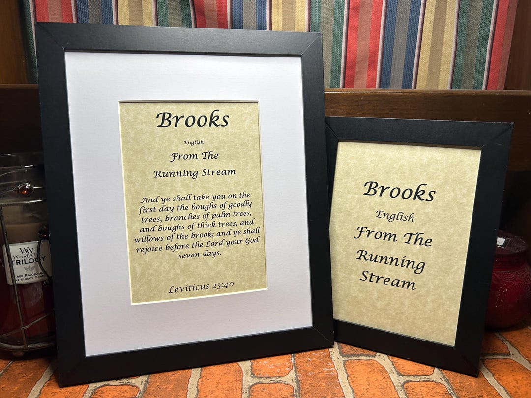 Brooks - Name, Origin, With or Without King James Version Bible Verse ...